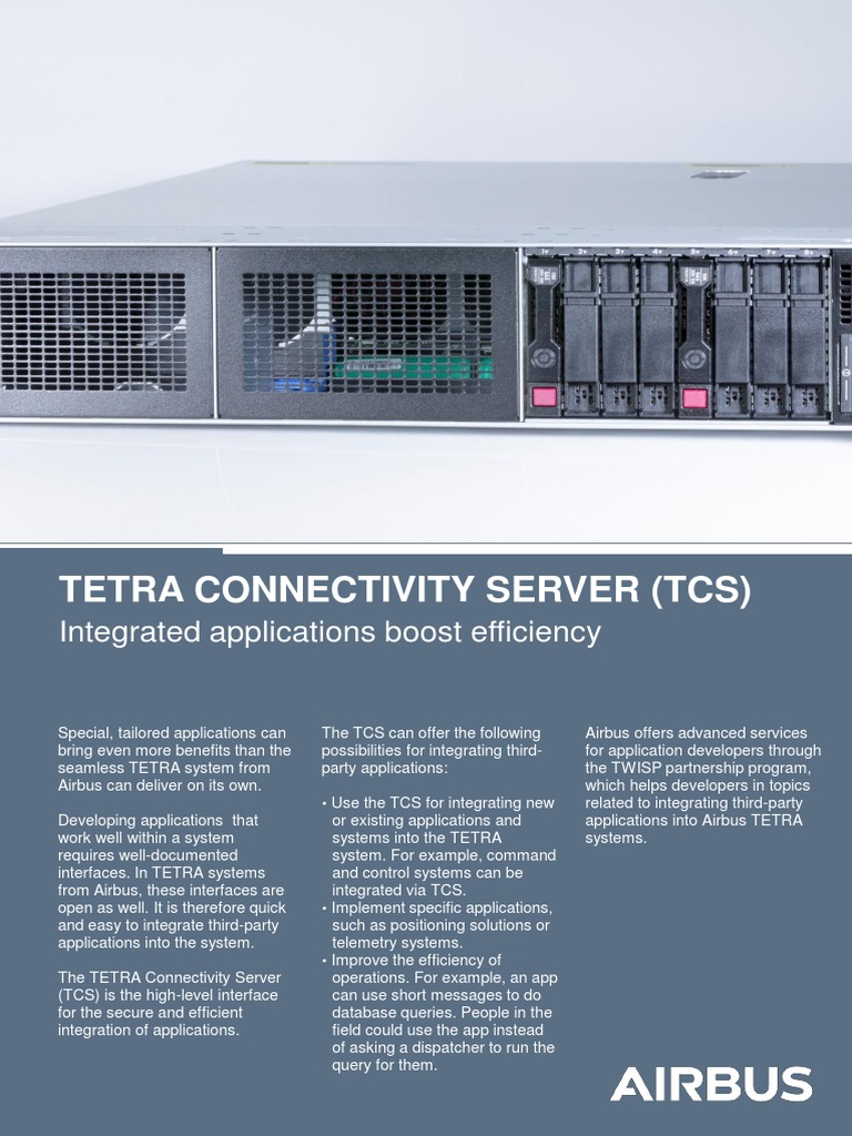 Tetra Connectivity Server (TCS) : Integrated Applications Boost Efficiency | PDF | Application ...