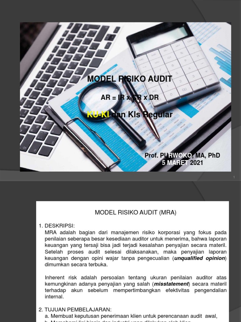 Model Risiko Audit | PDF | Pengelolaan Keuangan & Uang