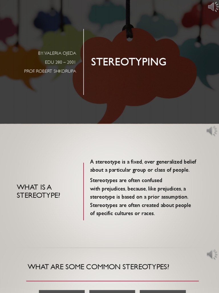 Understanding Stereotypes and Their Impact | PDF | Stereotypes | Bullying