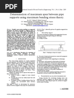 Support Spacing (Span) Chart For Carbon Steel Piping Systems PDF | PDF