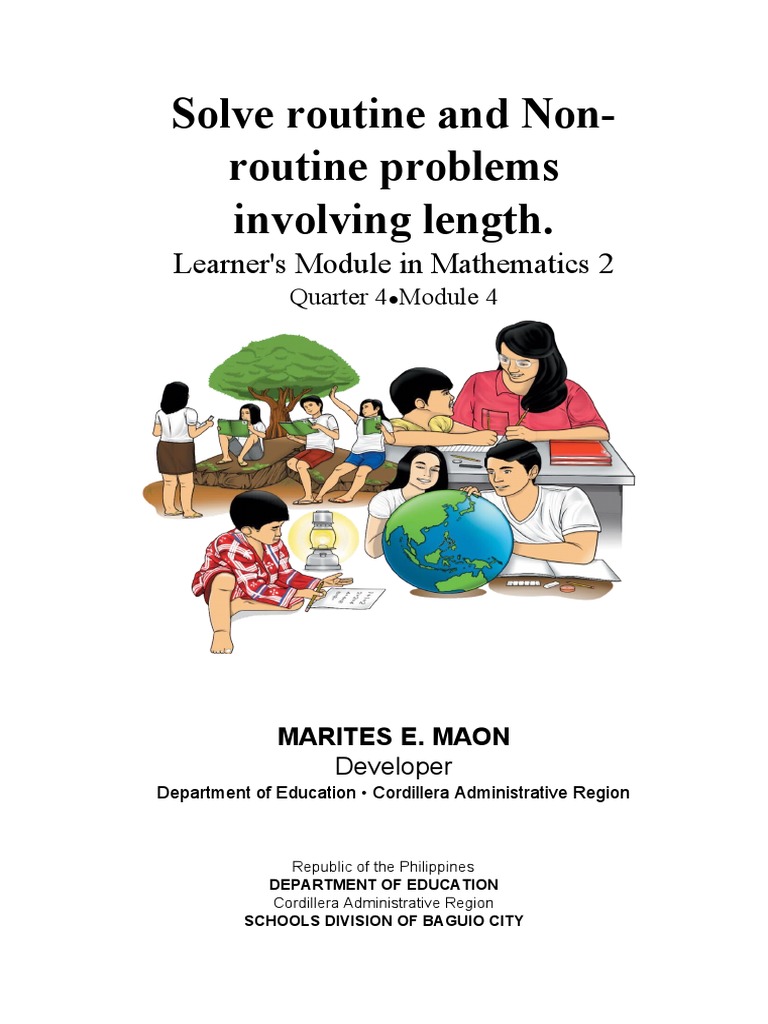 Math 2 Q4 M4 - Solves - Routine - and - Non-Routine - Problems ...