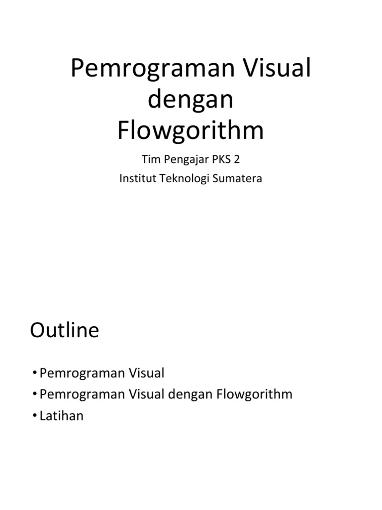 3.pemrograman Visual Dengan Flowgorithm | PDF