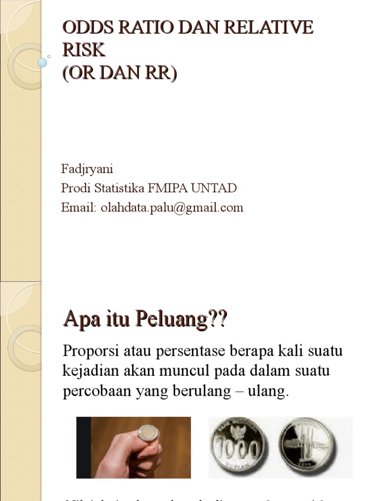 Odds Ratio Dan Relative Risk | PDF