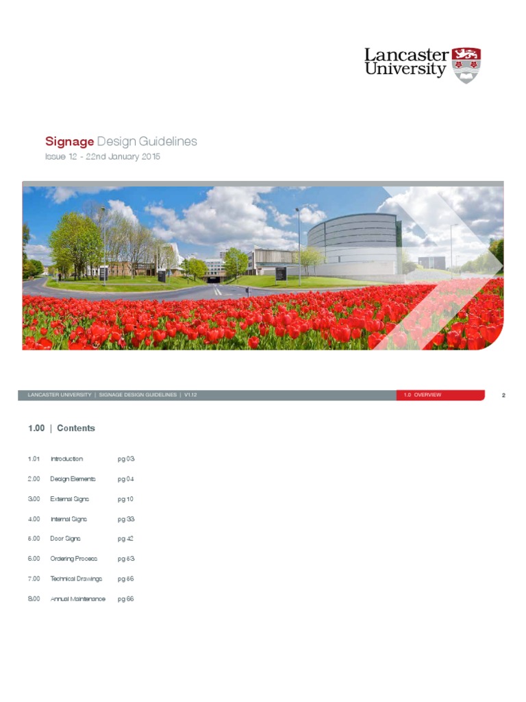 Signage Design Guidelines | PDF | Typefaces | Communication Design