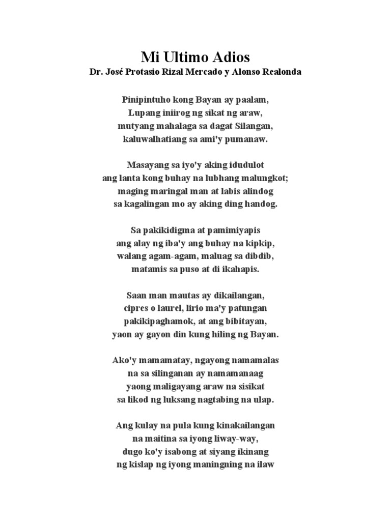 Mi Ultimo Adios | PDF