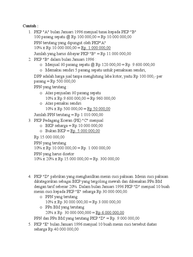 PPN PPN BM - Contoh Kasus - 3 | PDF