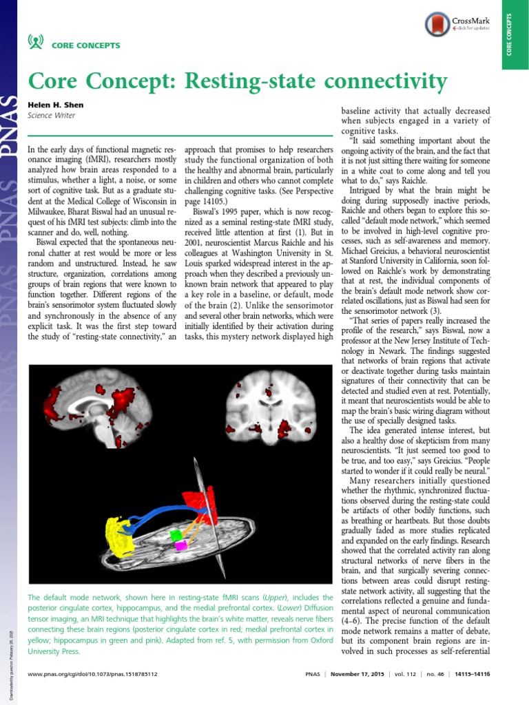 7.shen (2015) Core Concept - Resting-State Connectivity | PDF ...
