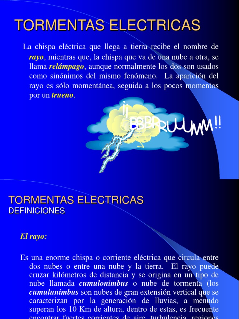 Tormentas Electricas | PDF | Relámpago | Tormenta