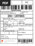 Sample JNT Waybill | PDF