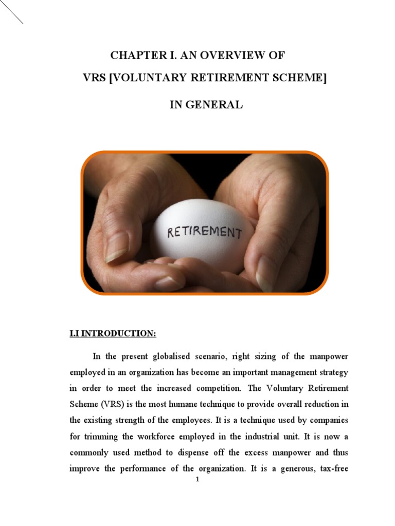 Overview of Voluntary Retirement Scheme | PDF | Pension | Employment