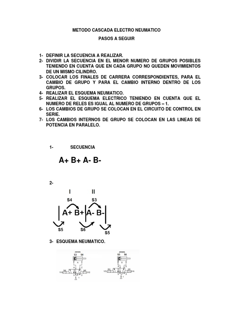 Metodo Cascada Electro Neumatico | PDF