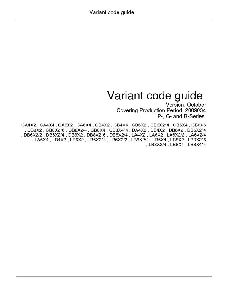 Codes For SOPS 2012 | PDF | Axle | Brake