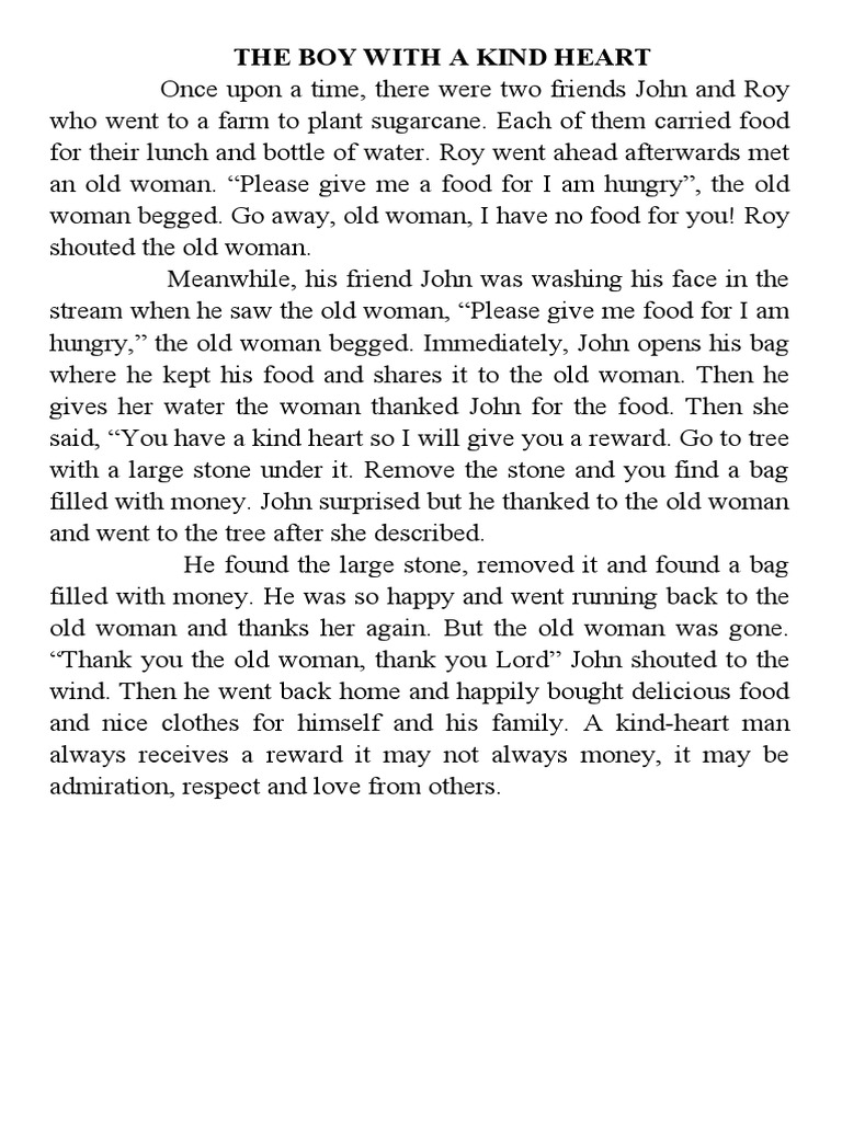 Kindness Rewards: A Heartwarming Tale | PDF