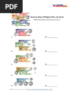 Addition and Subtraction of Philippine Money (Coins and Pesos) | PDF ...