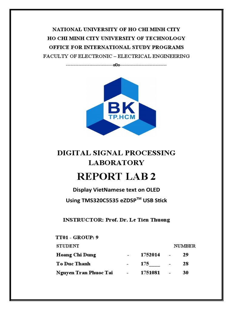 Report Lab 2: Digital Signal Processing Laboratory | PDF | Pixel | Liquid Crystal Display