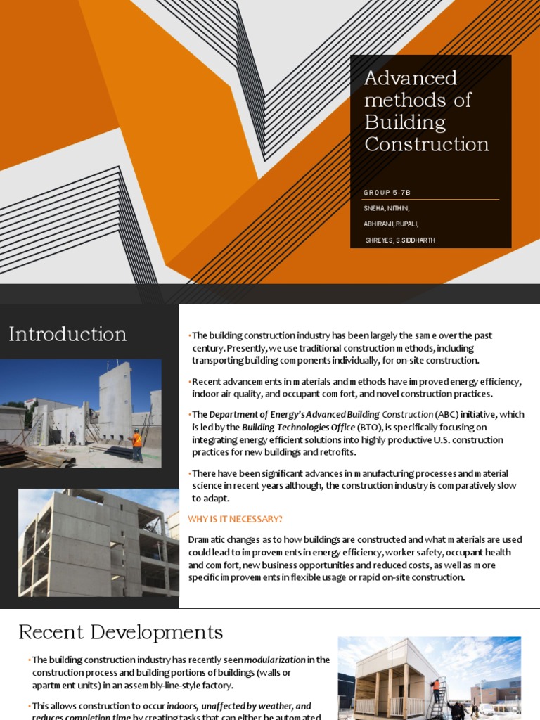 Advanced Methods of Building Construction | PDF | 3 D Printing ...