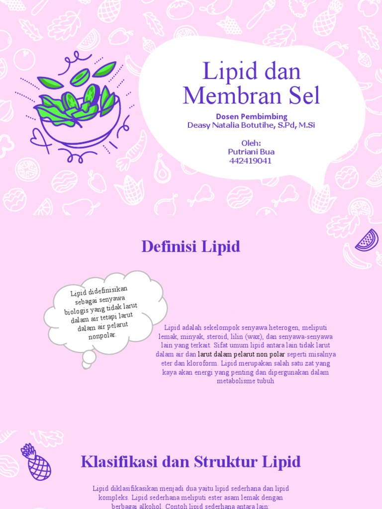 Contoh Lipid Sederhana dalam Biologi | PDF