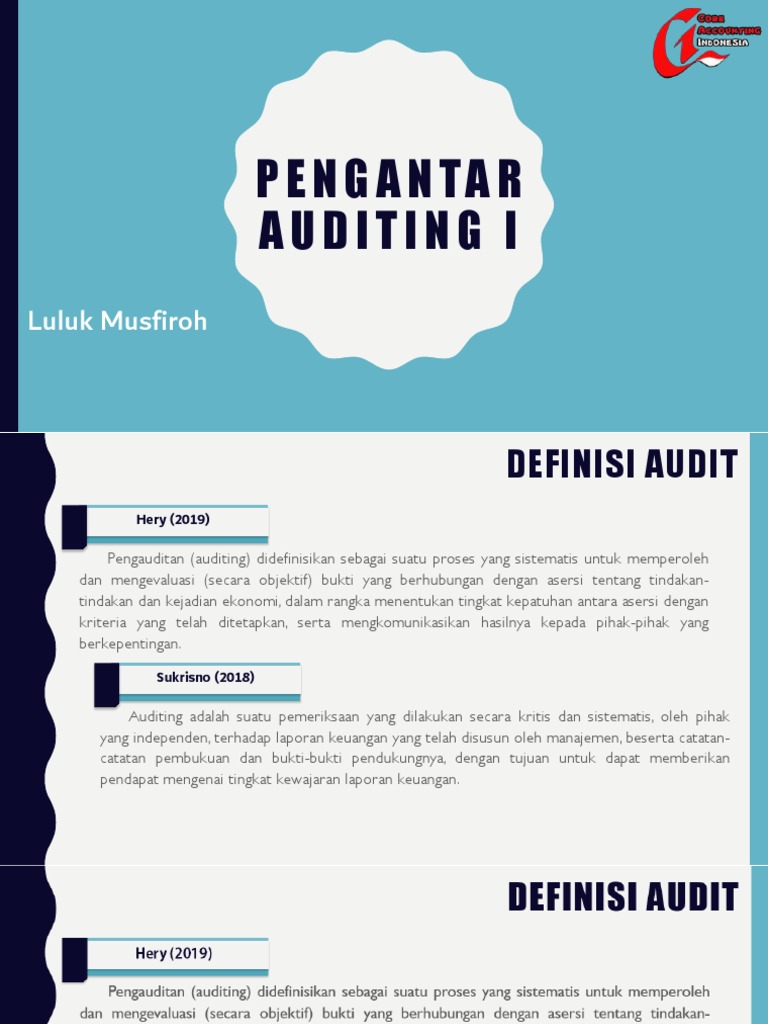 Pengantar dan Jenis Audit | PDF | Pengelolaan Keuangan & Uang