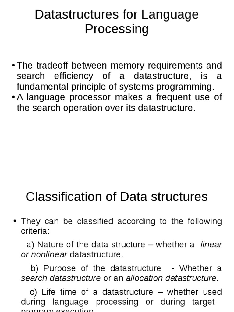 Chapter2 Datastructure For Language Processing | PDF | Data Structure ...