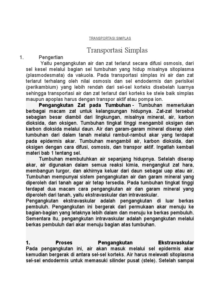 Transportasi Simplas | PDF | Sains & Matematika