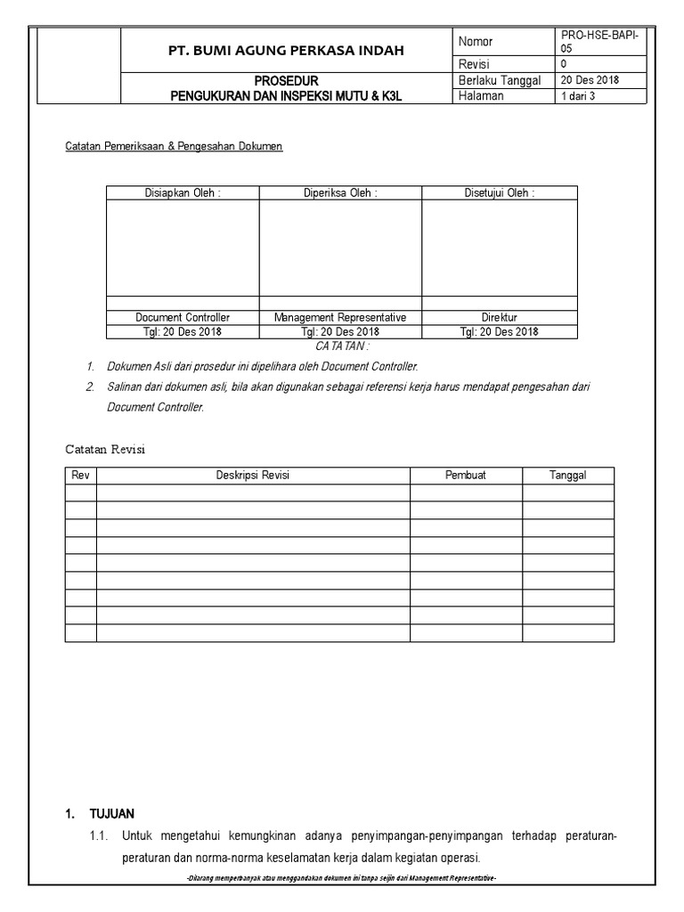 05 - Pengukuran Dan Inspeksi Mutu & K3L | PDF