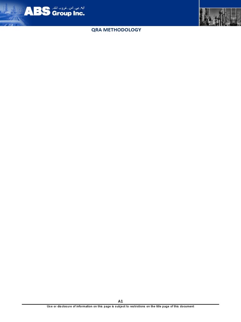 QRA Methodology | PDF | Risk | Business