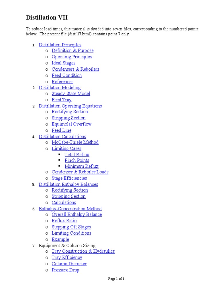13-Distillation VII - Equipment & Column Sizing | Download Free PDF ...
