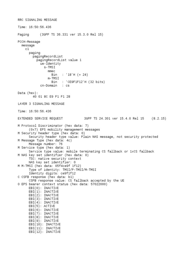 Orange RRC Dtext CSFB Mode 2G4G | PDF | Gsm | Wireless