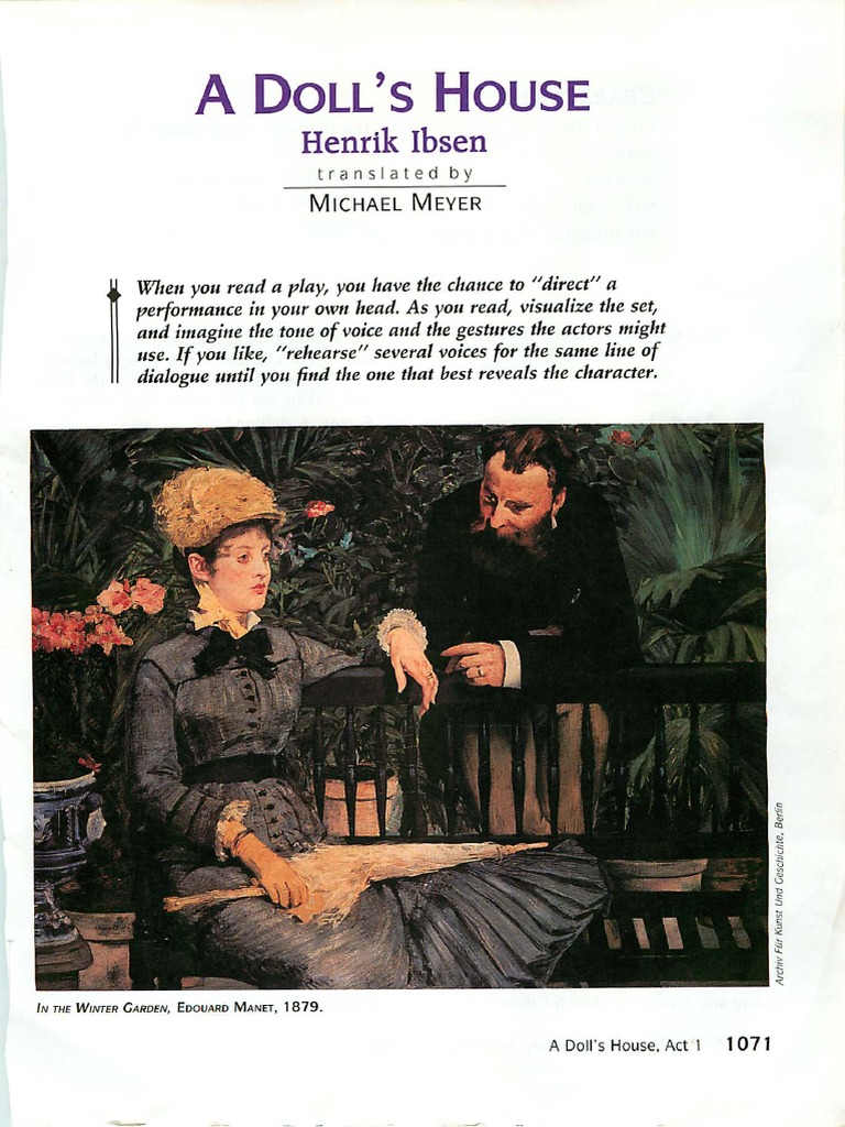 A Doll's House - Henrik Ibsen | PDF