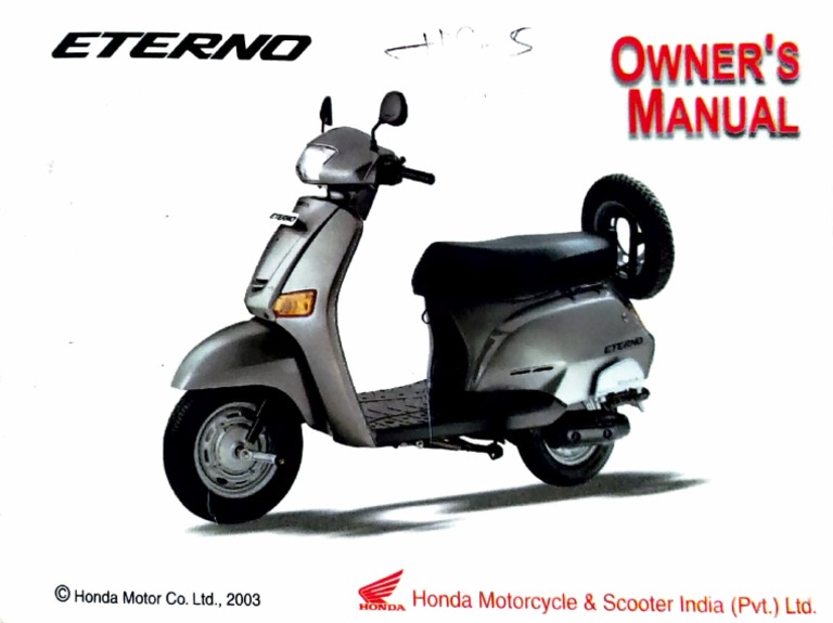 Honda Eterno Owner's Manual | PDF