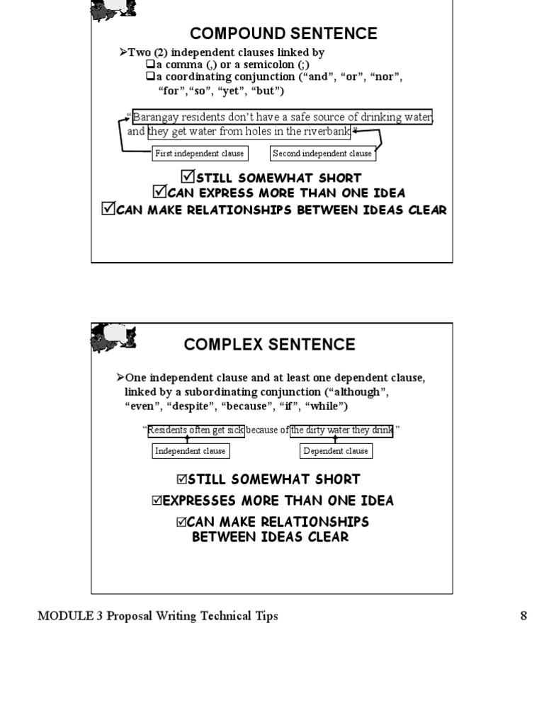 Compound Sentence: "For","so", "Yet", "But") | PDF