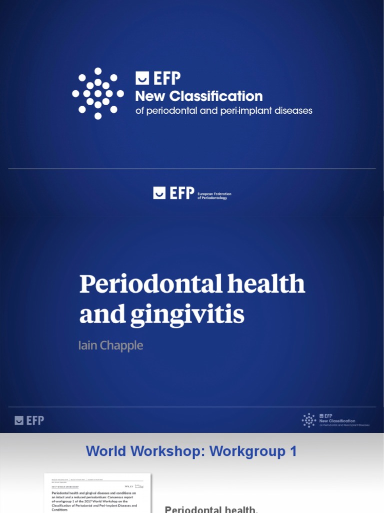 EFP - Periodontal Health and Gingival Diseases and Conditions | PDF ...