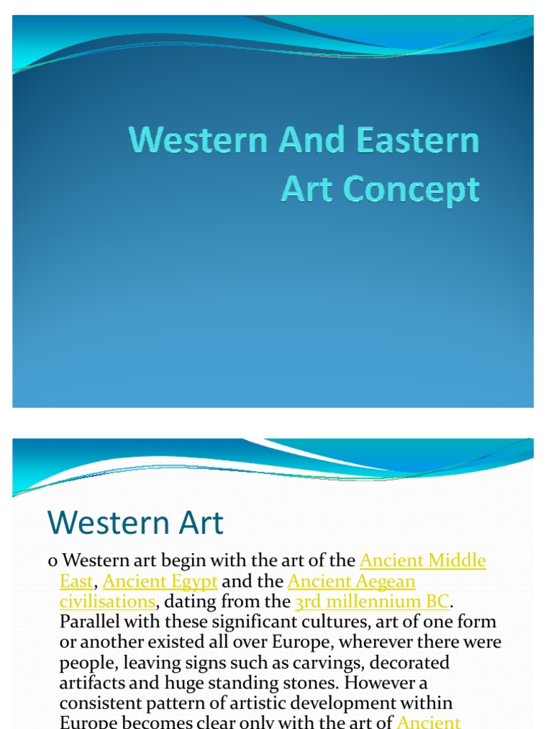 Western and Eastern Art Concept | PDF