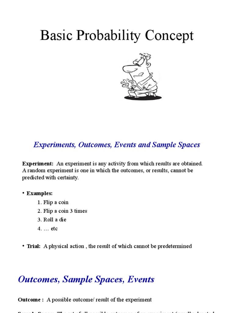 Basic Probability Concepts Explained | PDF | Probability | Experiment