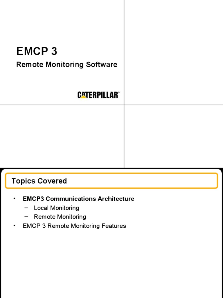 Emcp 3: Remote Monitoring Software | PDF | Chart | Switch
