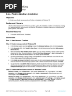 Windows User Account Management Lab | PDF | Computer Science | Computing Platforms