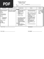 Nursing Care Plan Cesarean Delivery | PDF | Pain | Caesarean Section