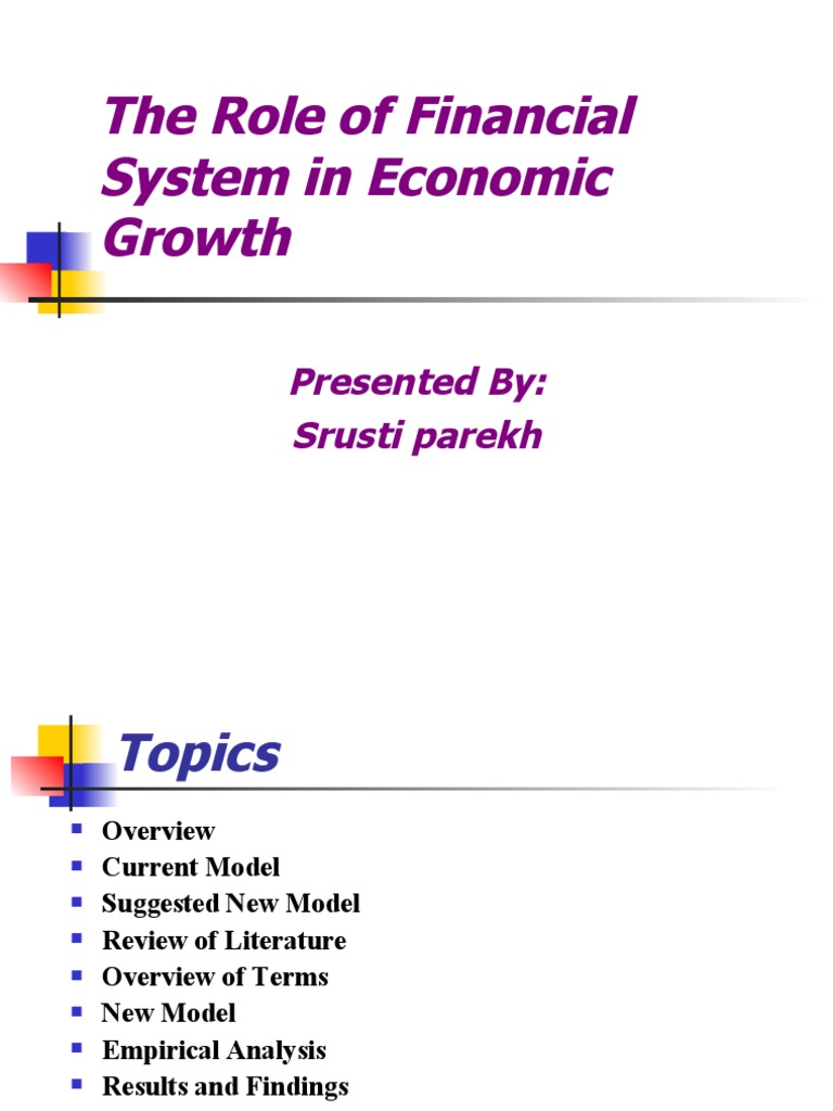 Role of Financial System in Economic Development | PDF | Regression ...