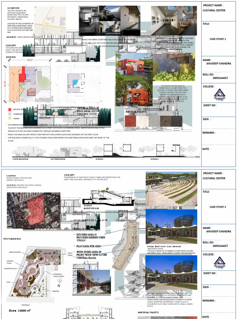 Project Name: Cultural Center: Case Study 1 | PDF | Culture Of ...