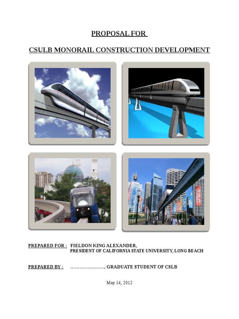 Proposal For Monorail Construction Development Revised | PDF | Public ...