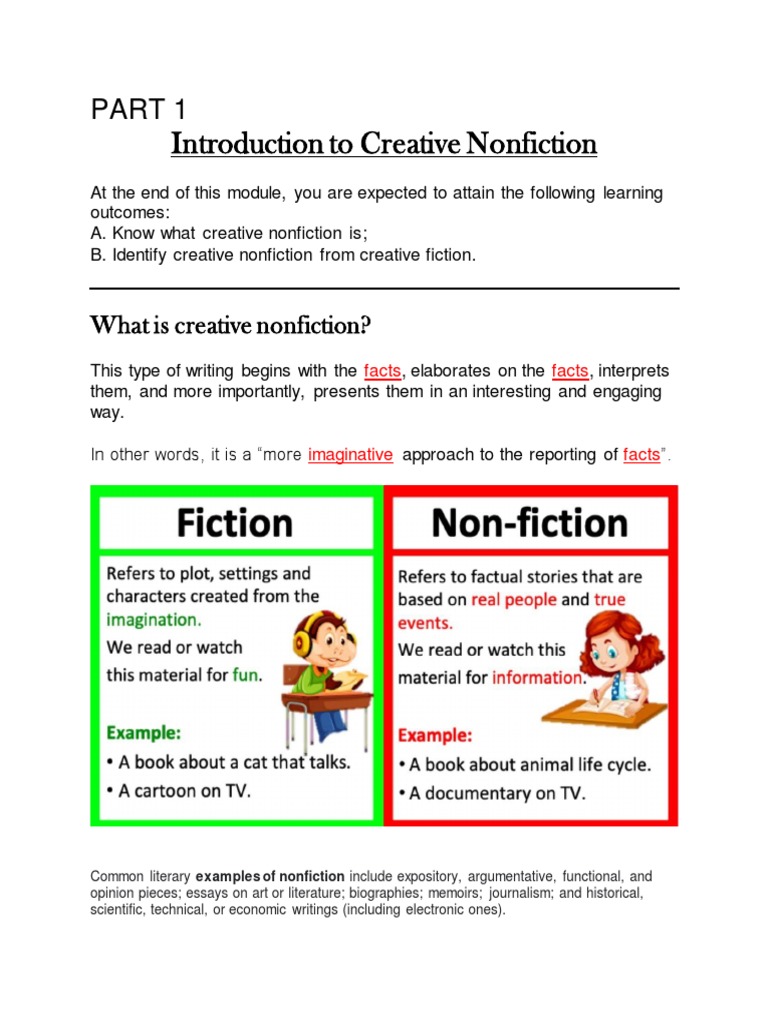 Introduction To Creative Nonfiction | PDF | Creative Nonfiction | Narrative