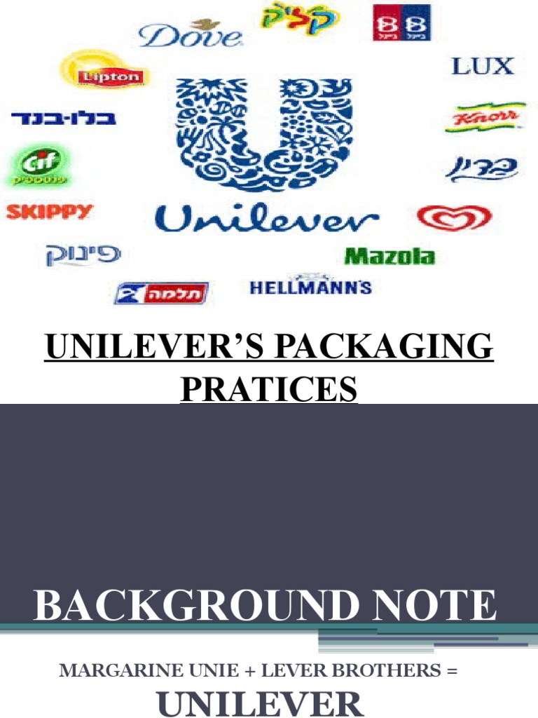 Unilever's Journey of Innovation in Packaging Design from the 1920s to ...