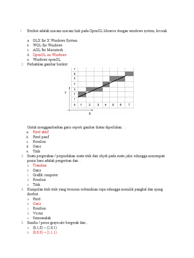 Soal Pemrograman Grafik | PDF