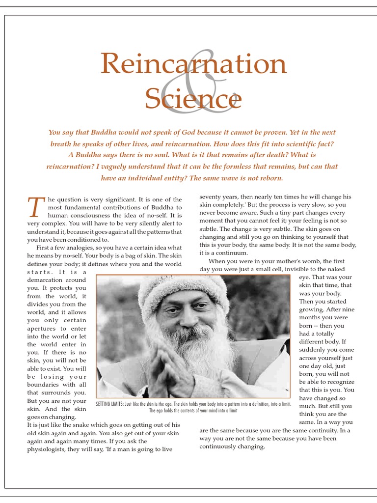 Reincarnation Science 04 | PDF | Rajneesh | Reincarnation