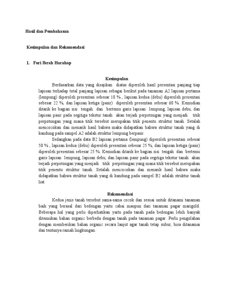 Kesimpulan Dan Rekomendasi | PDF
