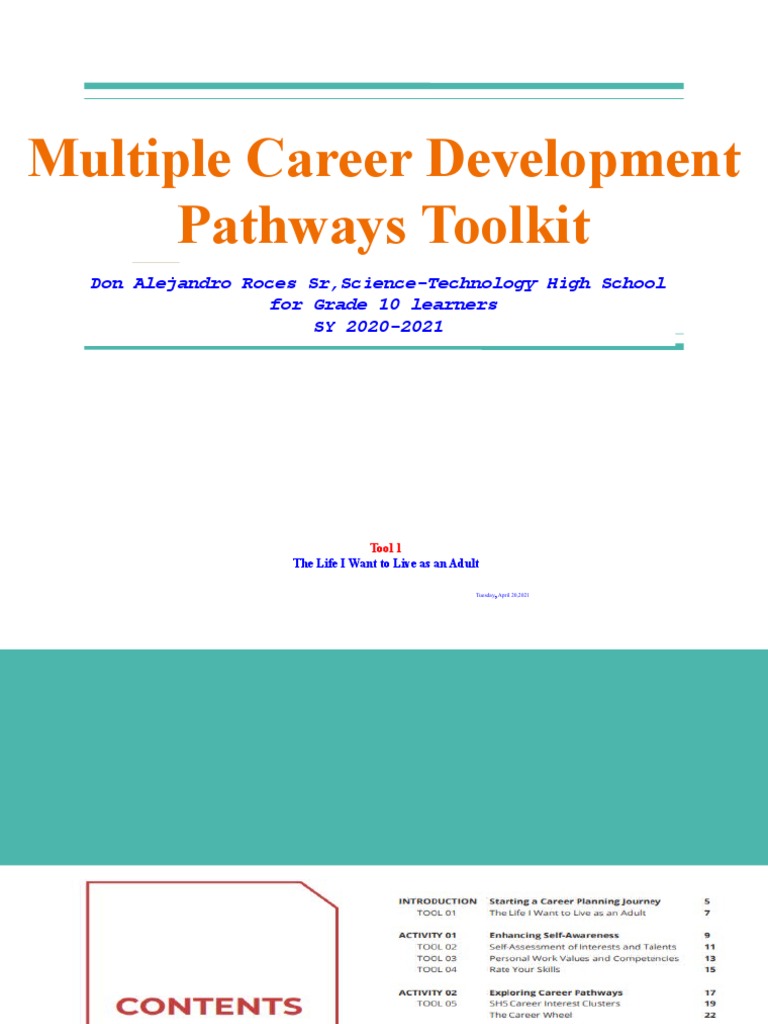 MDCP Toolkit For Darssths | PDF | Self Awareness | Goal Setting