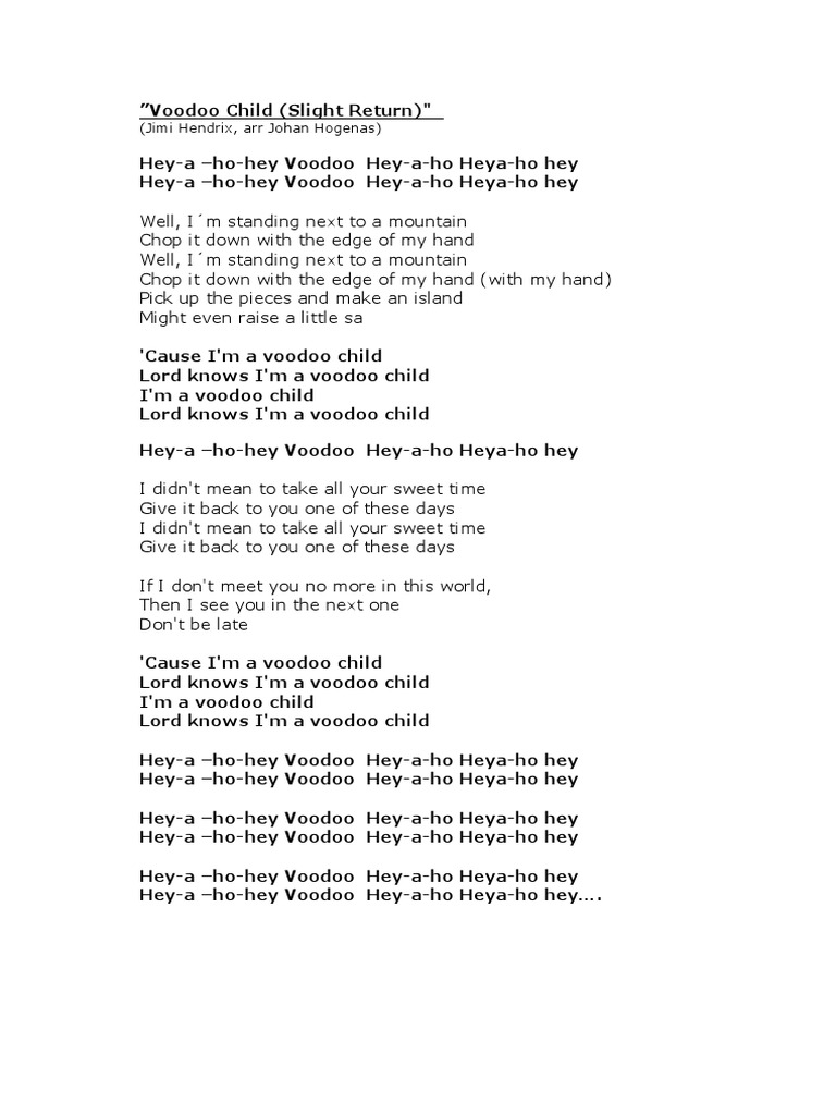 Jimi Hendrix, Arr Johan Hogenas | PDF