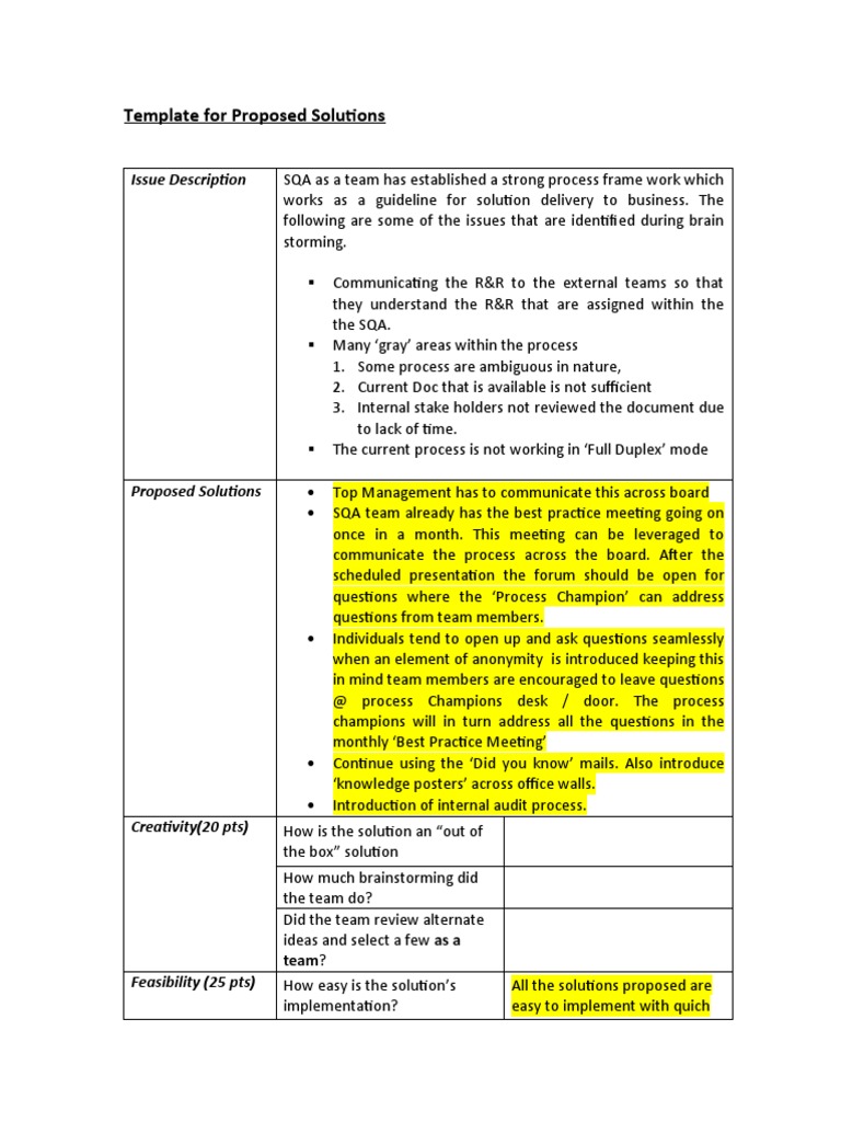 Process Clarity | PDF | Brainstorming | Communication