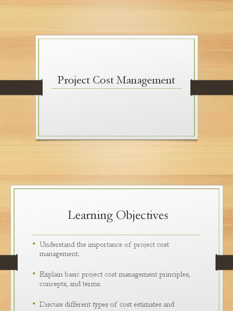 Cost Management Plan | PDF | Cost Accounting | Business