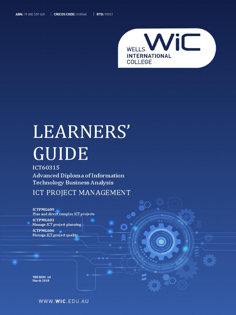 Learners - Guide - ICT Project Management | PDF | Project Management ...
